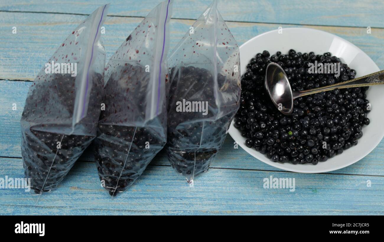 Frozen fruit in plastic bag hi-res stock photography and images - Alamy