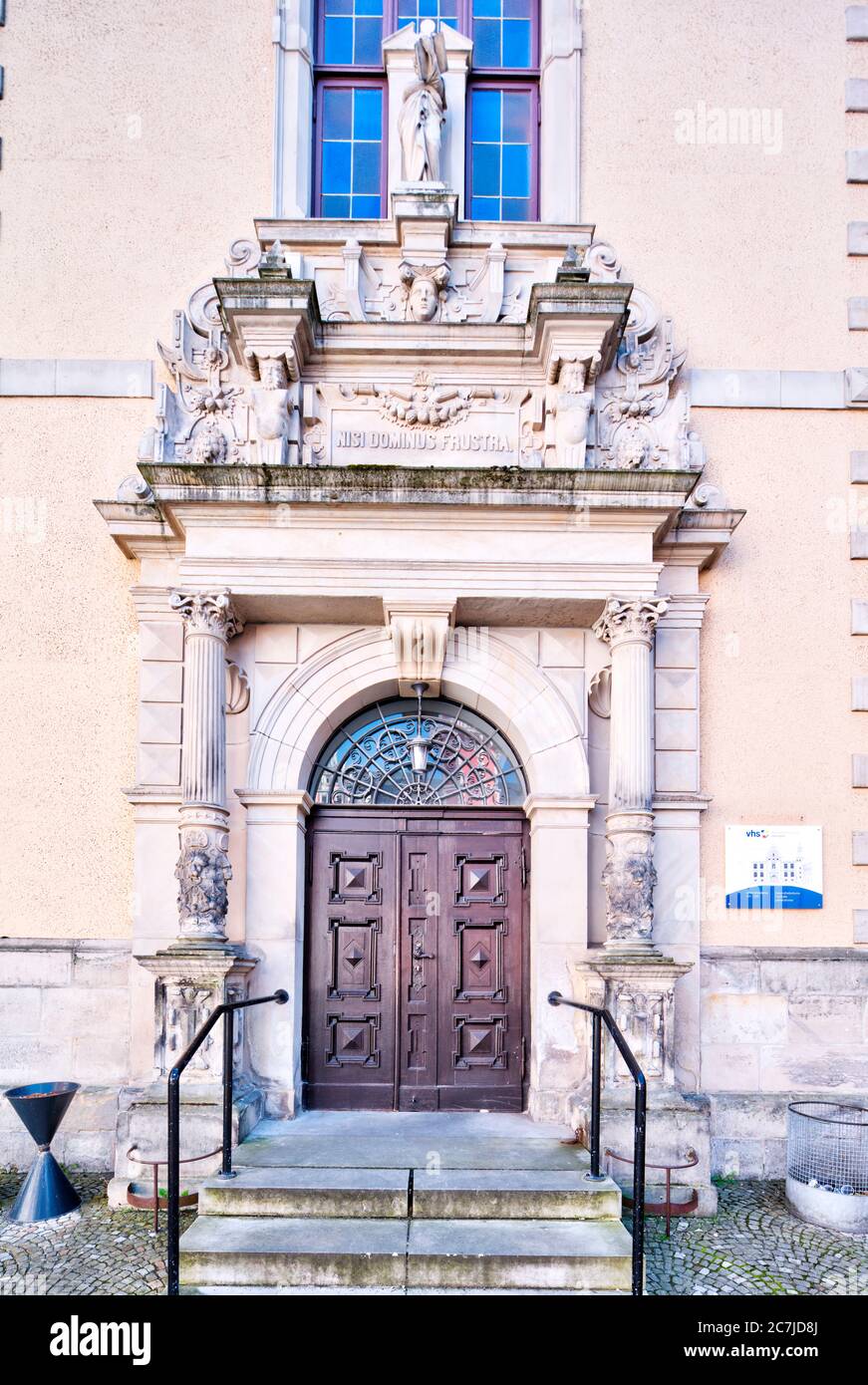 Juleum, university, entrance, front door, house facade, architecture ...