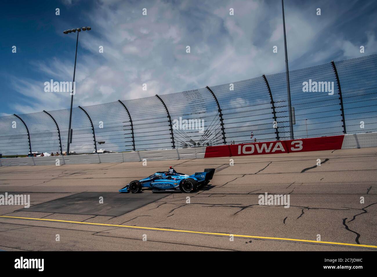 Newton, Iowa, USA. 17th July, 2020. CONOR DALY (59) of the United ...