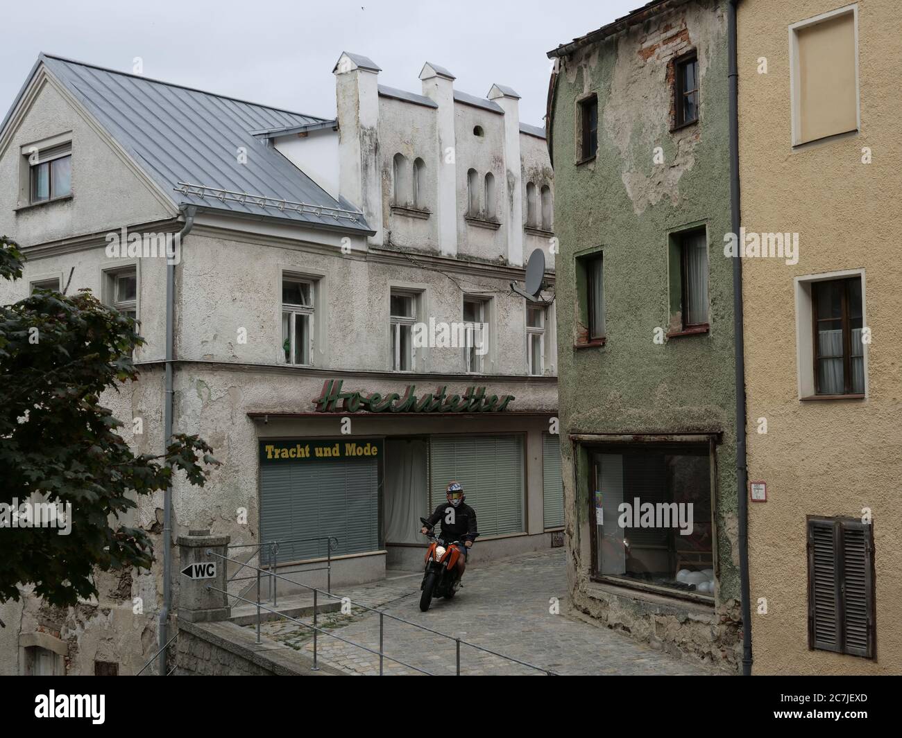 dilapidated houses in Furth im Wald, Bavarian Forest, Bavaria, Germany ...