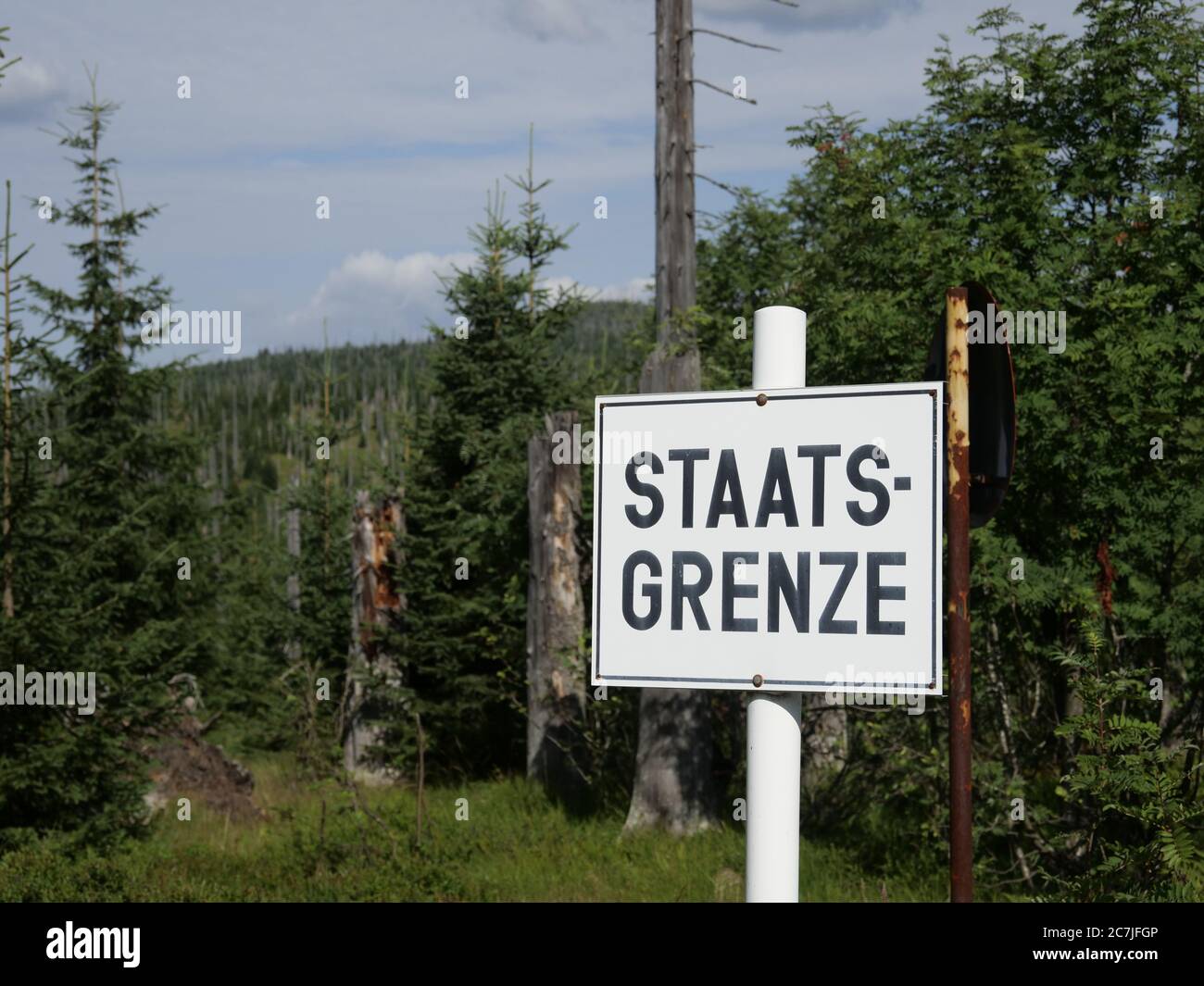 Border with the Czech Republic, Lusen, National Park, Bavarian Forest ...