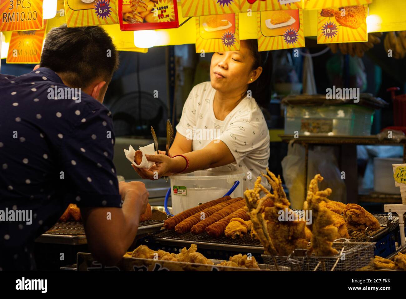 Food stall Malaysia Stock Photo - Alamy