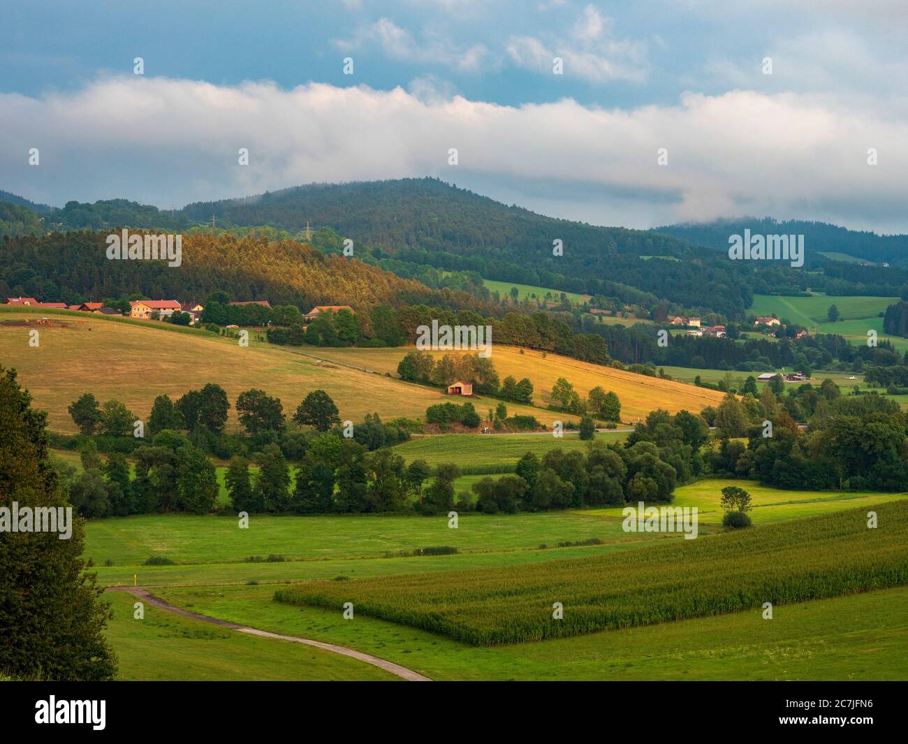 Landscape at St. Englmar, Bavarian Forest, Bavaria, Germany Stock Photo ...