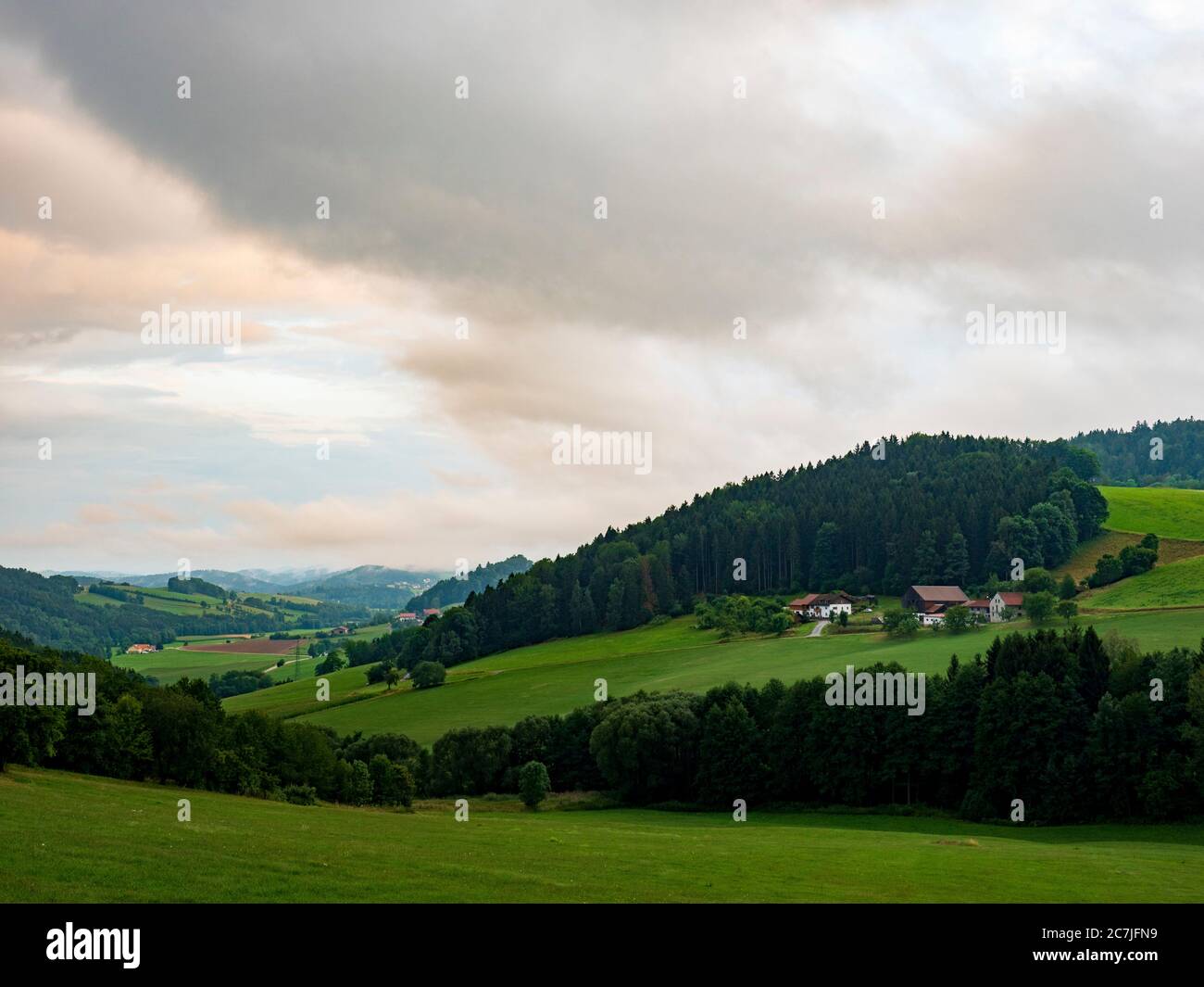 Landscape at St. Englmar, Bavarian Forest, Bavaria, Germany Stock Photo ...