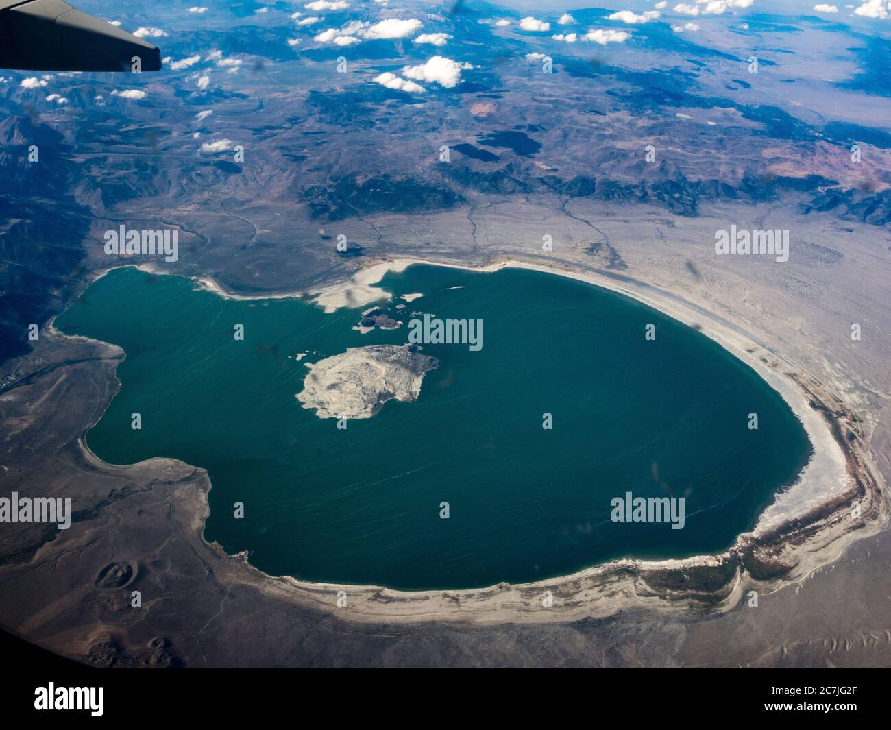 Aerial View of Mono Lake, California Stock Photo - Alamy
