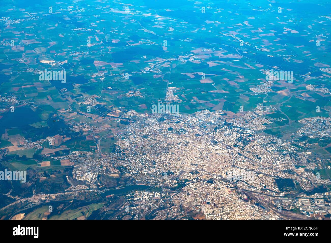 Aerial view of Dijon, France Stock Photo - Alamy