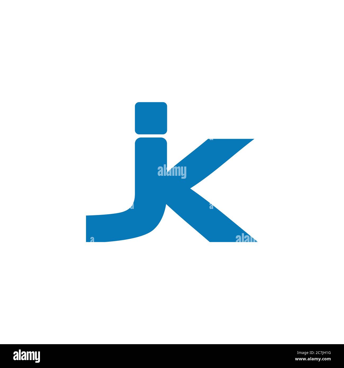 letter jk simple linked logo vector Stock Vector Image & Art - Alamy