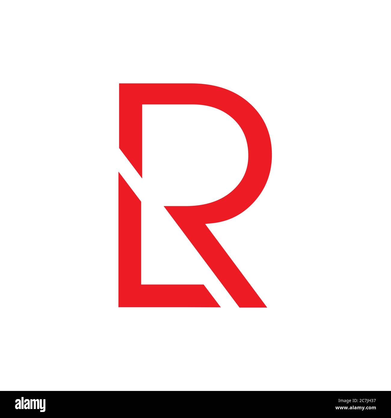 letter lr simple geometric slice logo vector Stock Vector Image & Art ...