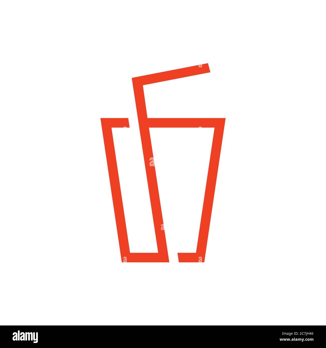 Water glass straw drawing vector hi-res stock photography and images ...