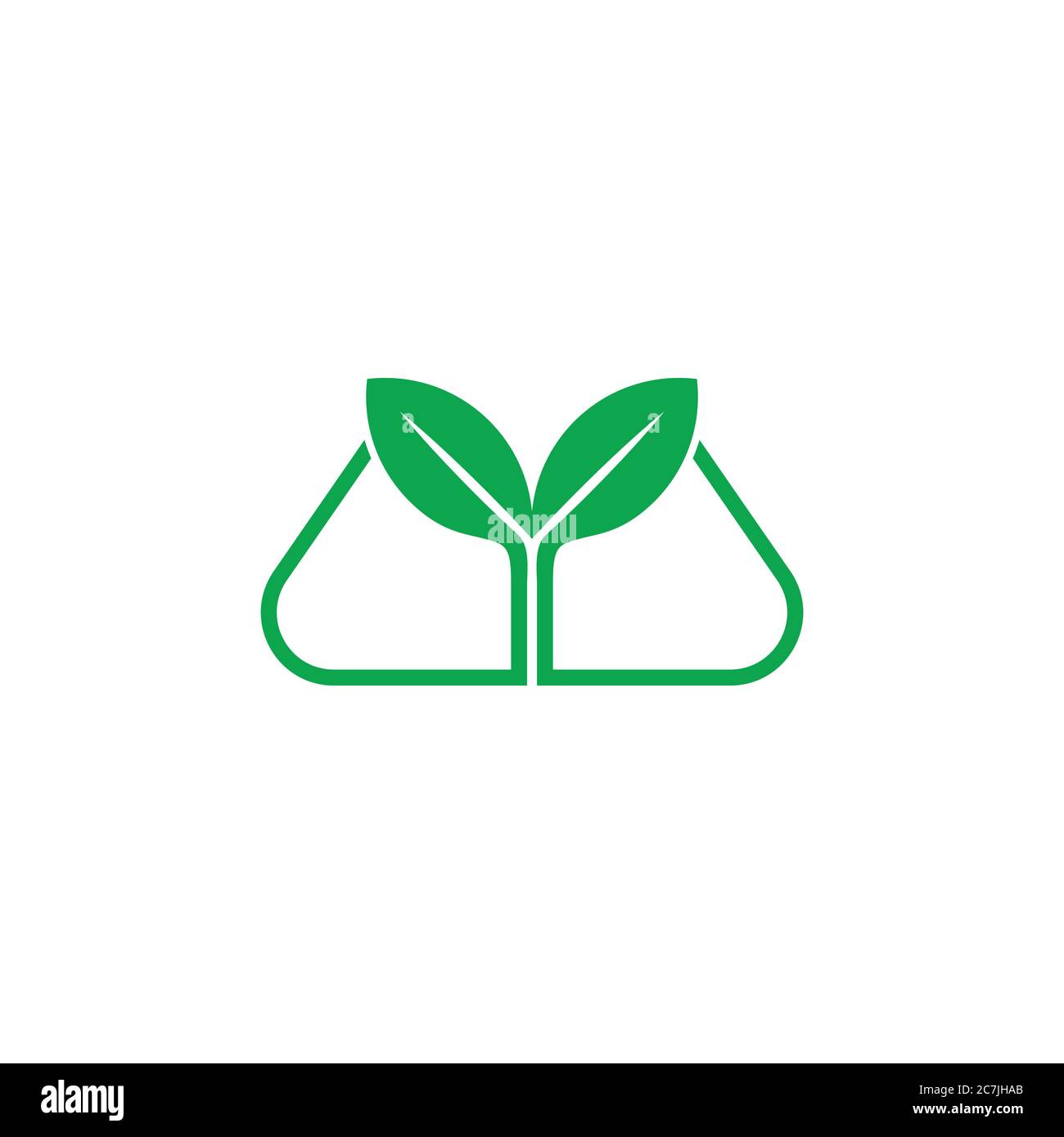 simple leaf bud logo vector Stock Vector Image & Art - Alamy