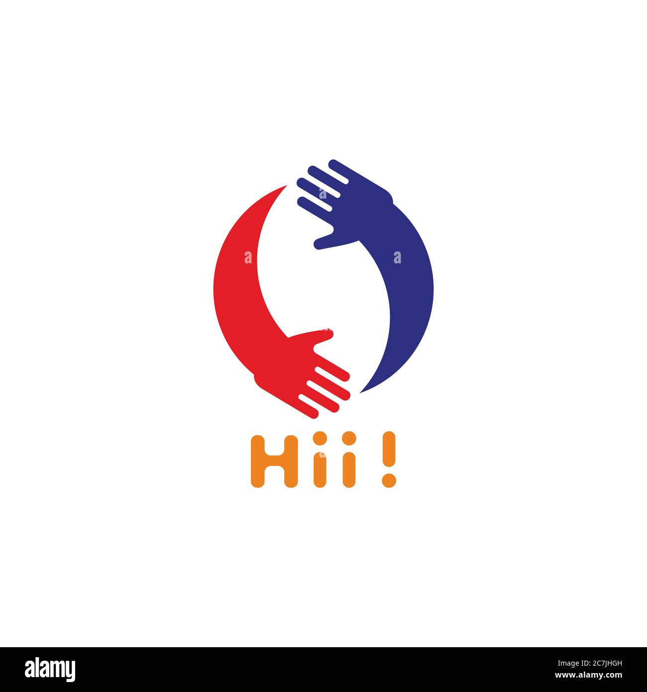 hi hand care symbol motion design symbol vector Stock Vector Image ...