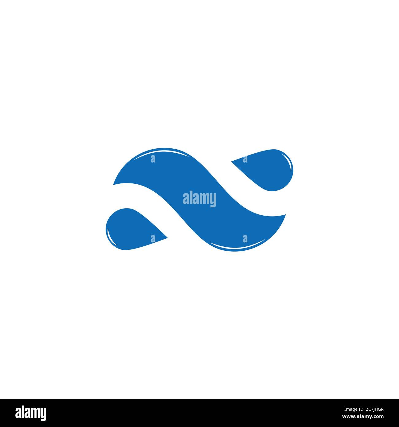 simple geometric water motion symbol logo vector Stock Vector Image ...