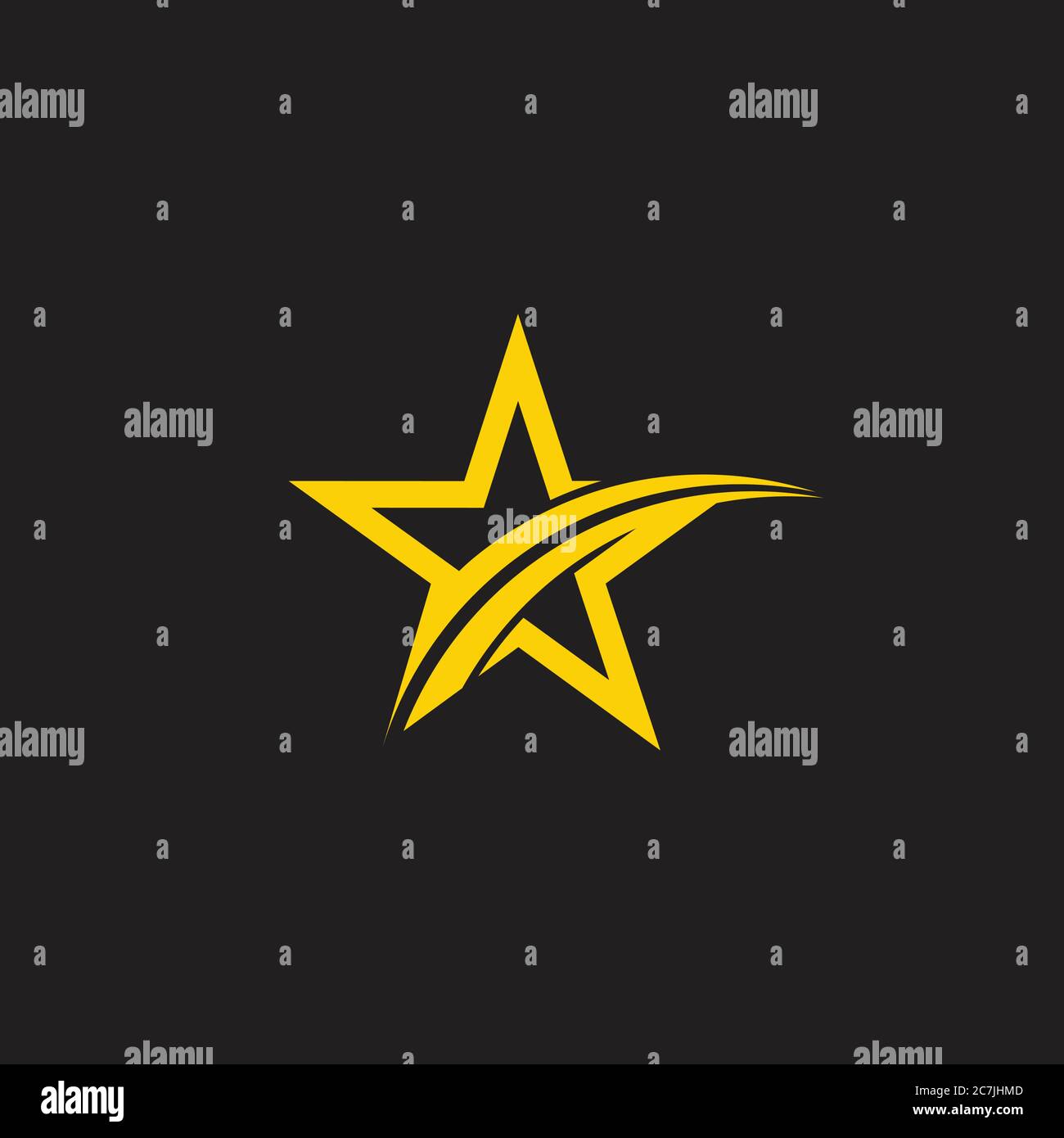 vector of star geometric stripe curves design fit for dynamic product ...