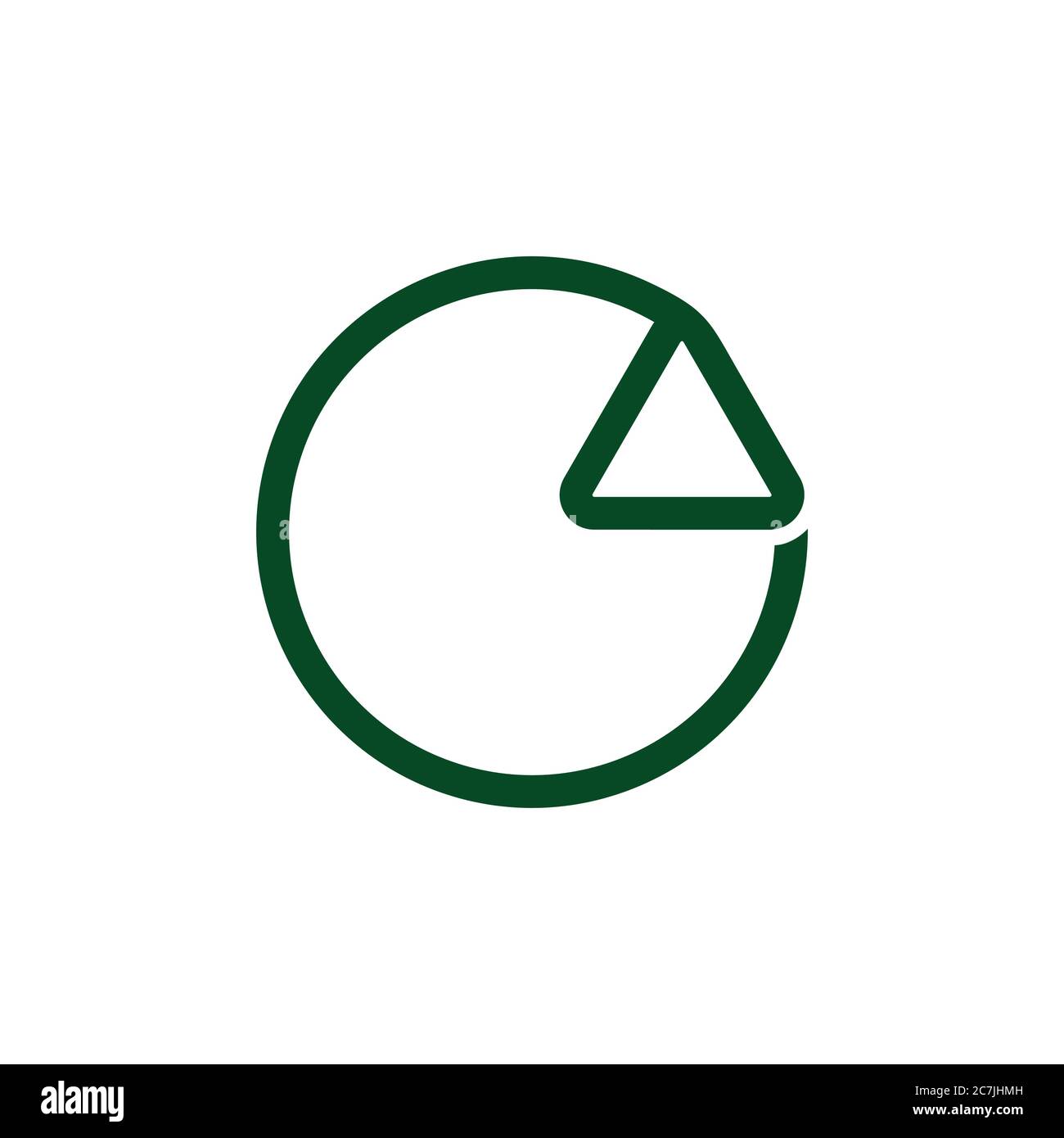 triangle rotation motion line letter e logo vector Stock Vector Image ...