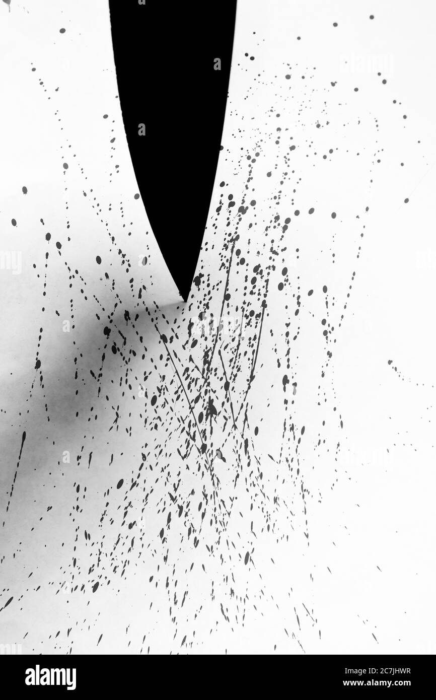 Fresh wound blood on Black and White Stock Photos & Images - Alamy