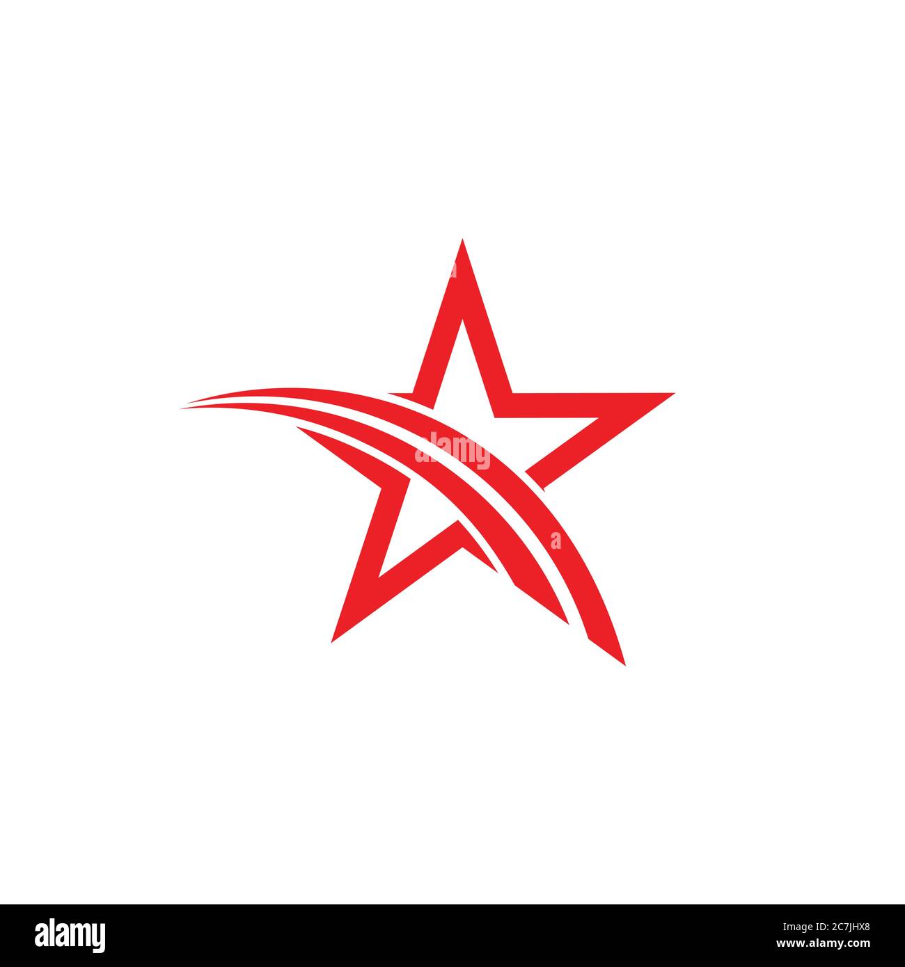 simple geometric swoosh curves design fit for logo decoration Stock ...