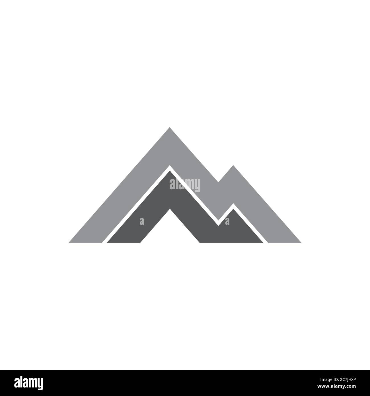 triangle geometric mountain symbol logo vector Stock Vector Image & Art ...