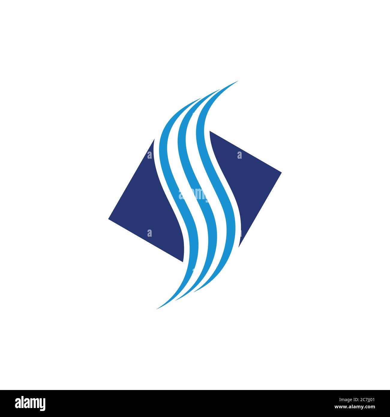 letter s stripes wavy curves design logo vector Stock Vector Image ...