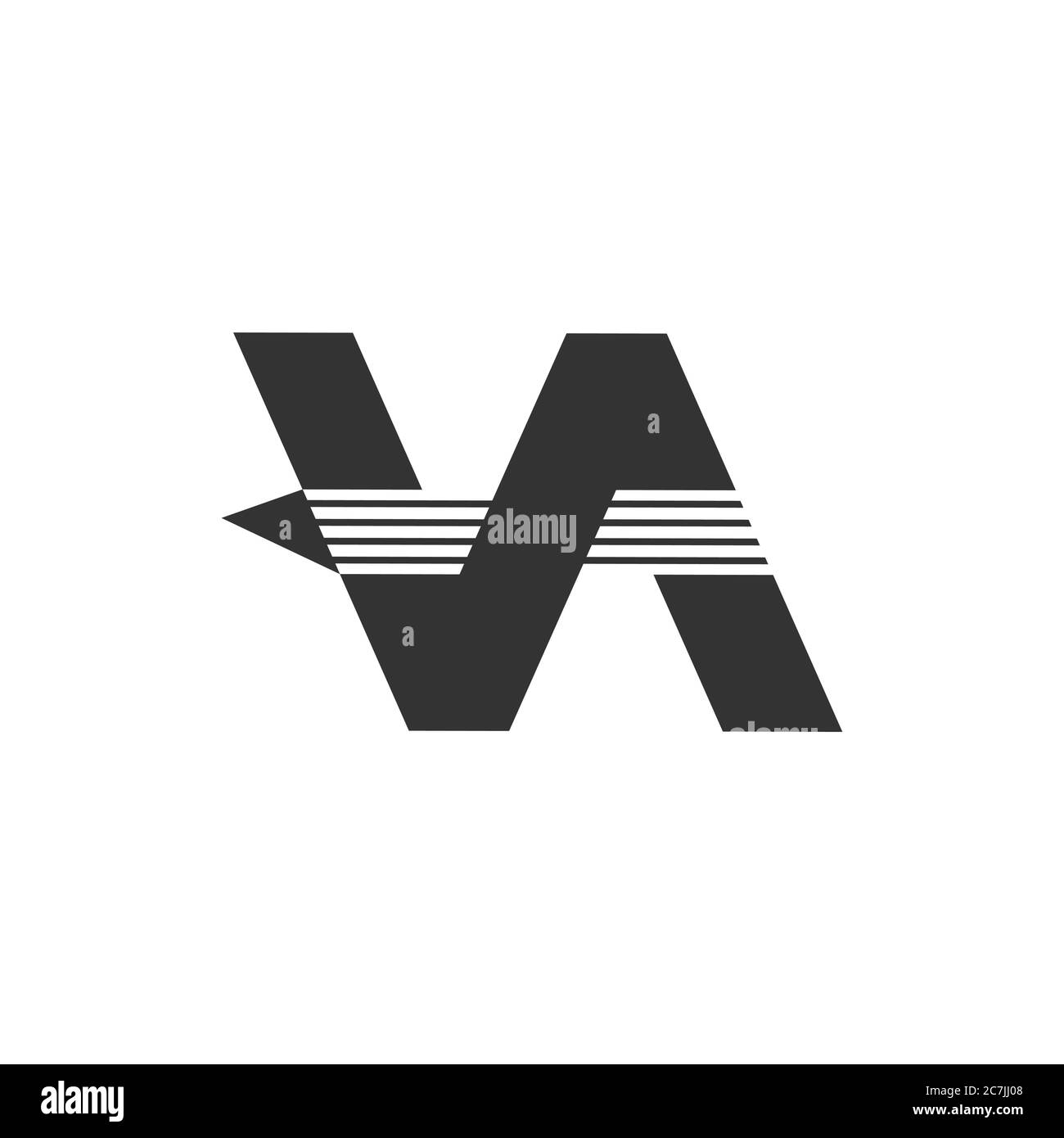 letter va arrow fast logo vector Stock Vector Image & Art - Alamy