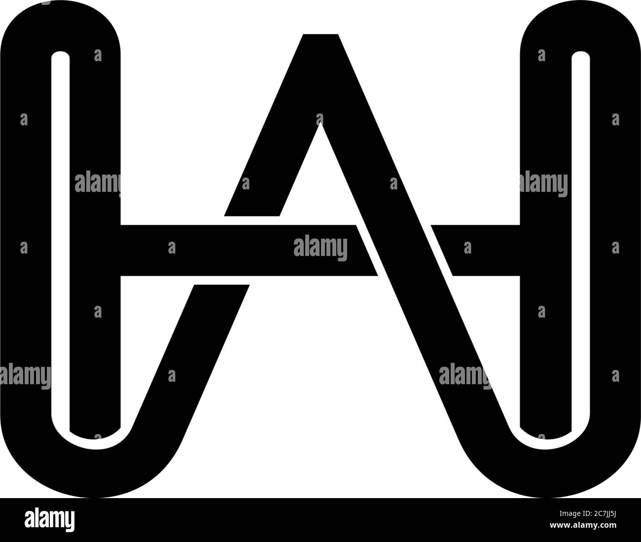 letter wh simple linked geometric line logo vector Stock Vector Image ... letter wh simple linked geometric line logo vector Stock Vector Image ...