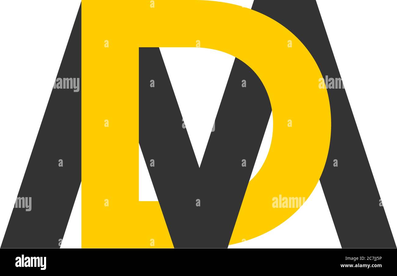 letter md linked colorful logo vector Stock Vector Image & Art - Alamy