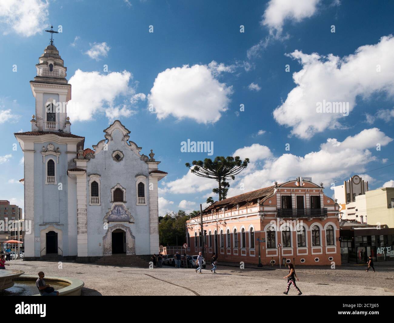Old buildings in Curitiba, Brazil Stock Photo - Alamy