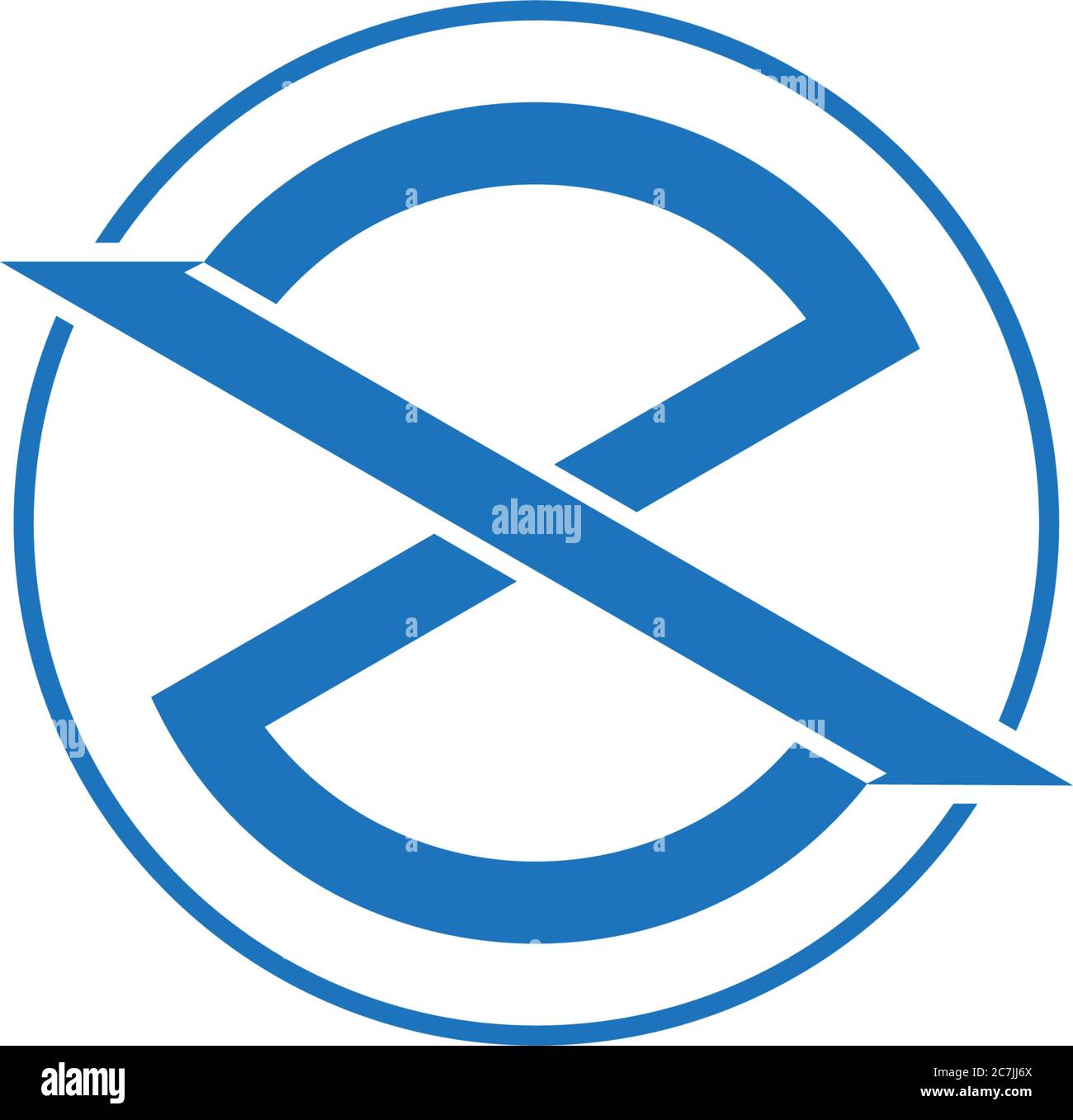 symbol logo vector of letter z circle motion arrow geometric design ...