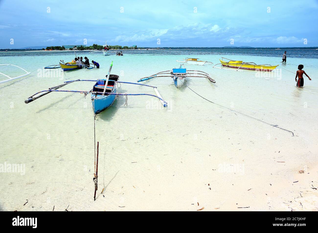 Beach scene, Panglao, Bohol, Philippines, Southeast Asia, Asia Stock ...