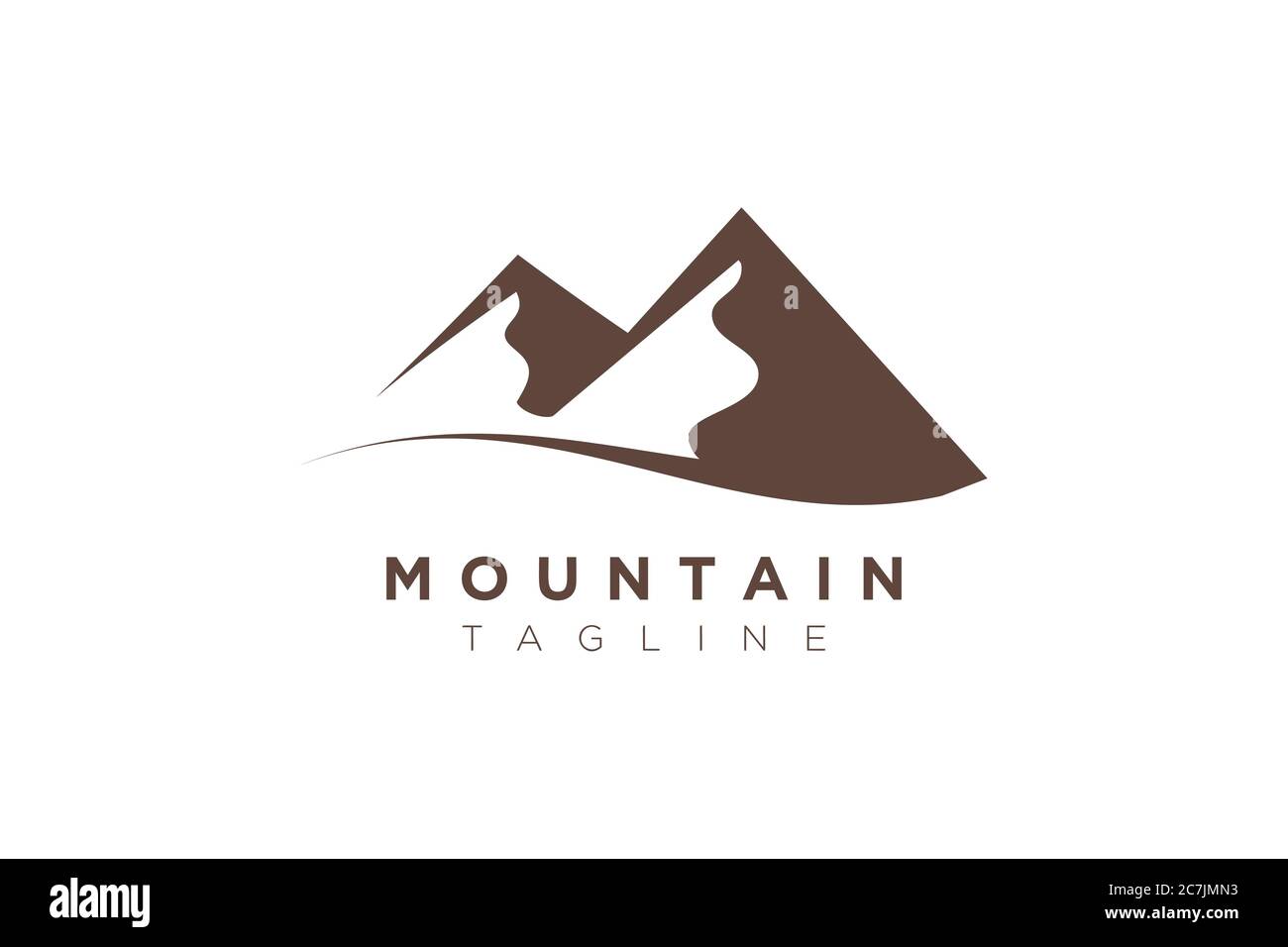 Minimalist and simple mountain vector design. Template for icon, logo ...