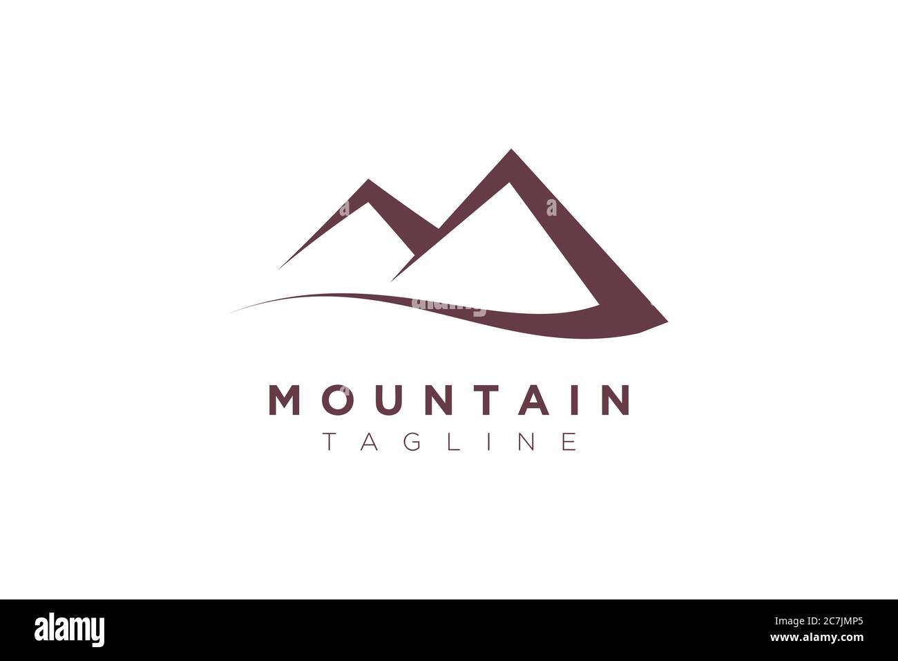 Minimalist and simple mountain vector design. Template for icon, logo ...