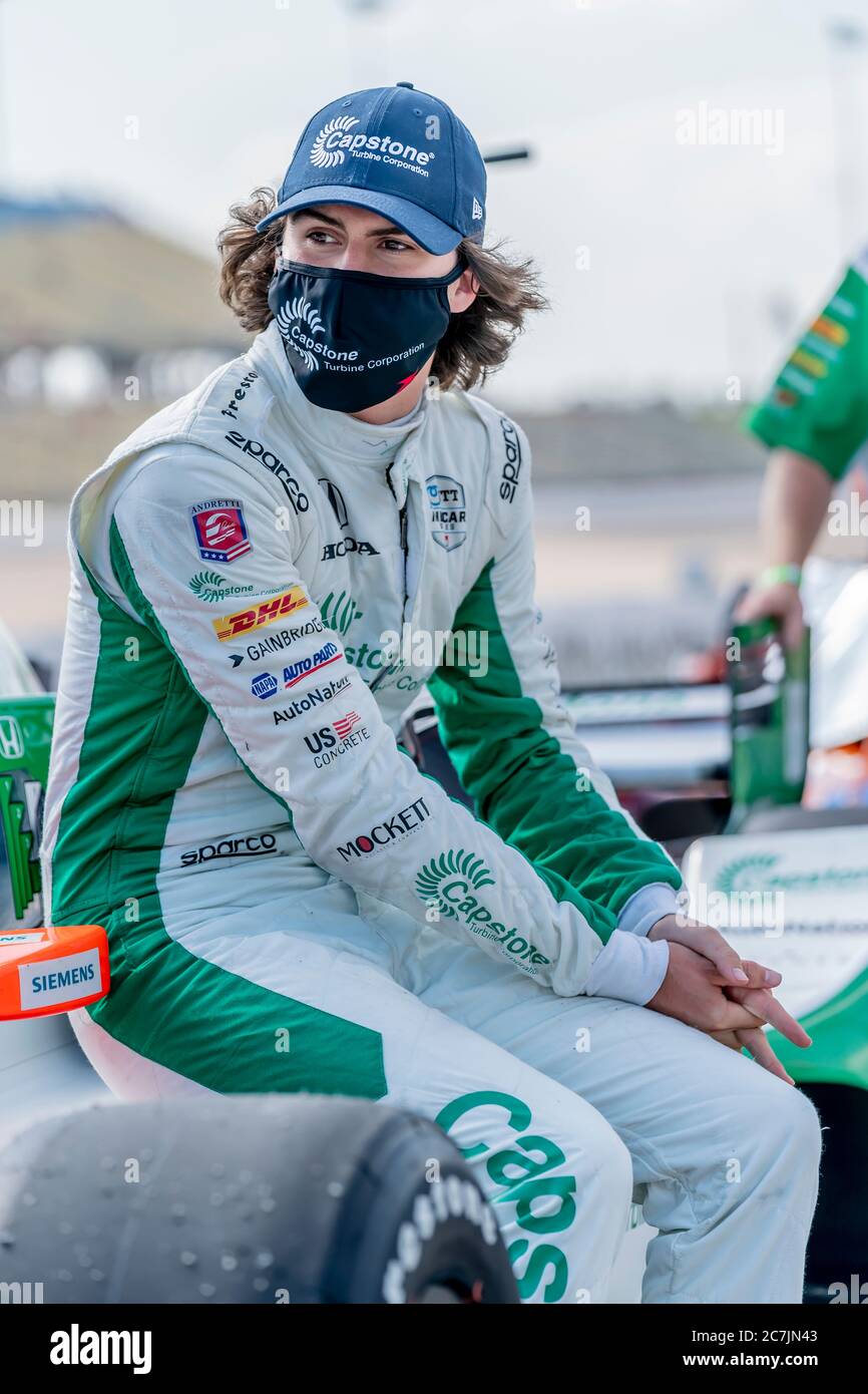 Newton, Iowa, USA. 17th July, 2020. COLTON HERTA (88) of The United ...