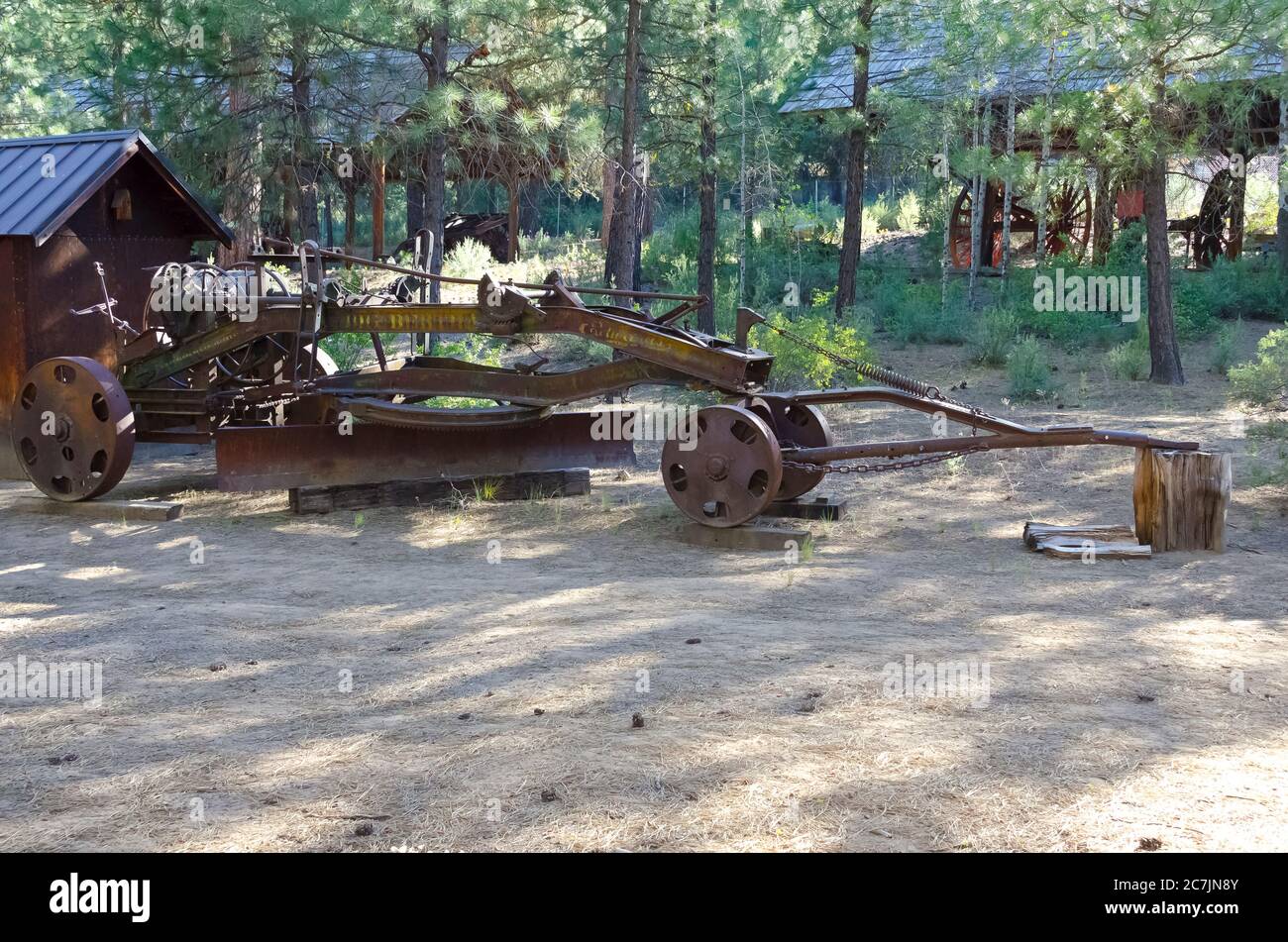 Machines used in Logging, at the Logging Museum in Collier Memorial ...