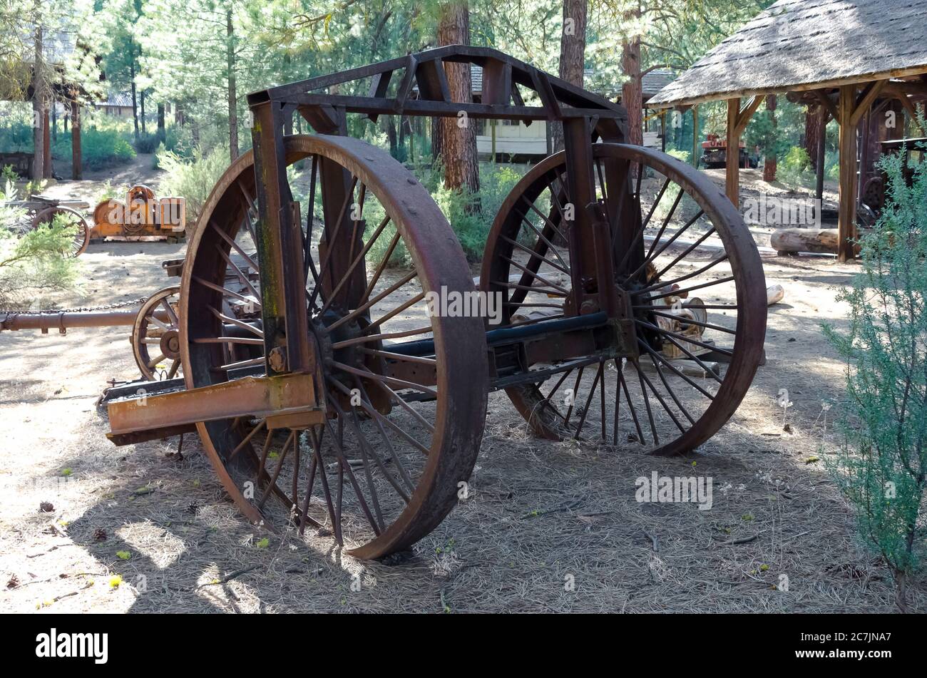Machines used in Logging, at the Logging Museum in Collier Memorial ...