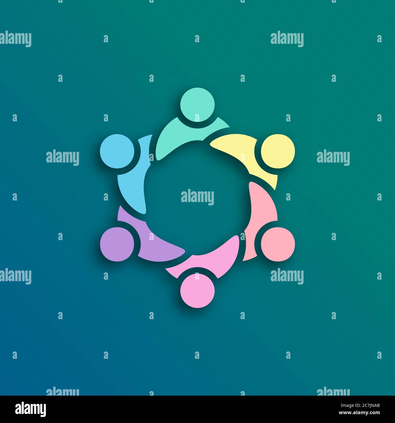 Design logos and symbols of family, team, collaboration, friends ...