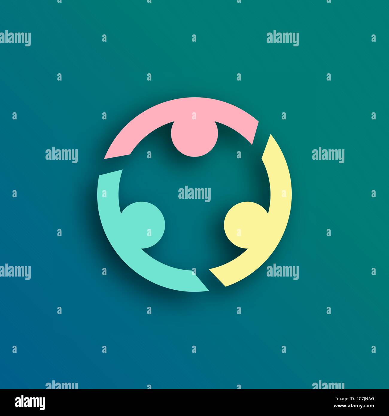 Design logos and symbols of family, team, collaboration, friends ...