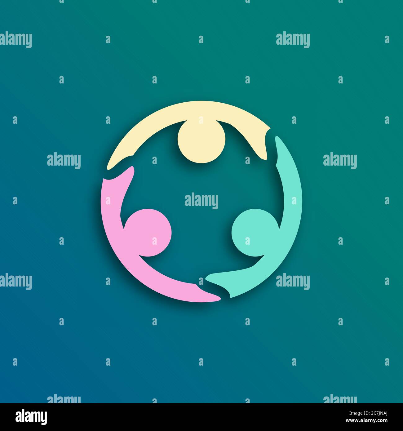 Design logos and symbols of family, team, collaboration, friends ...