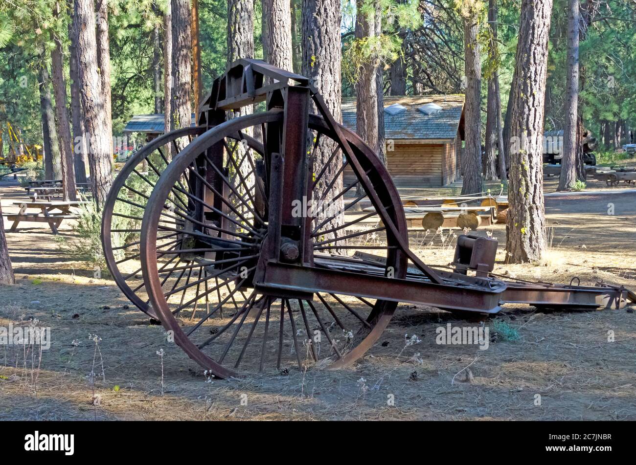 Machines used in Logging, at the Logging Museum in Collier Memorial ...