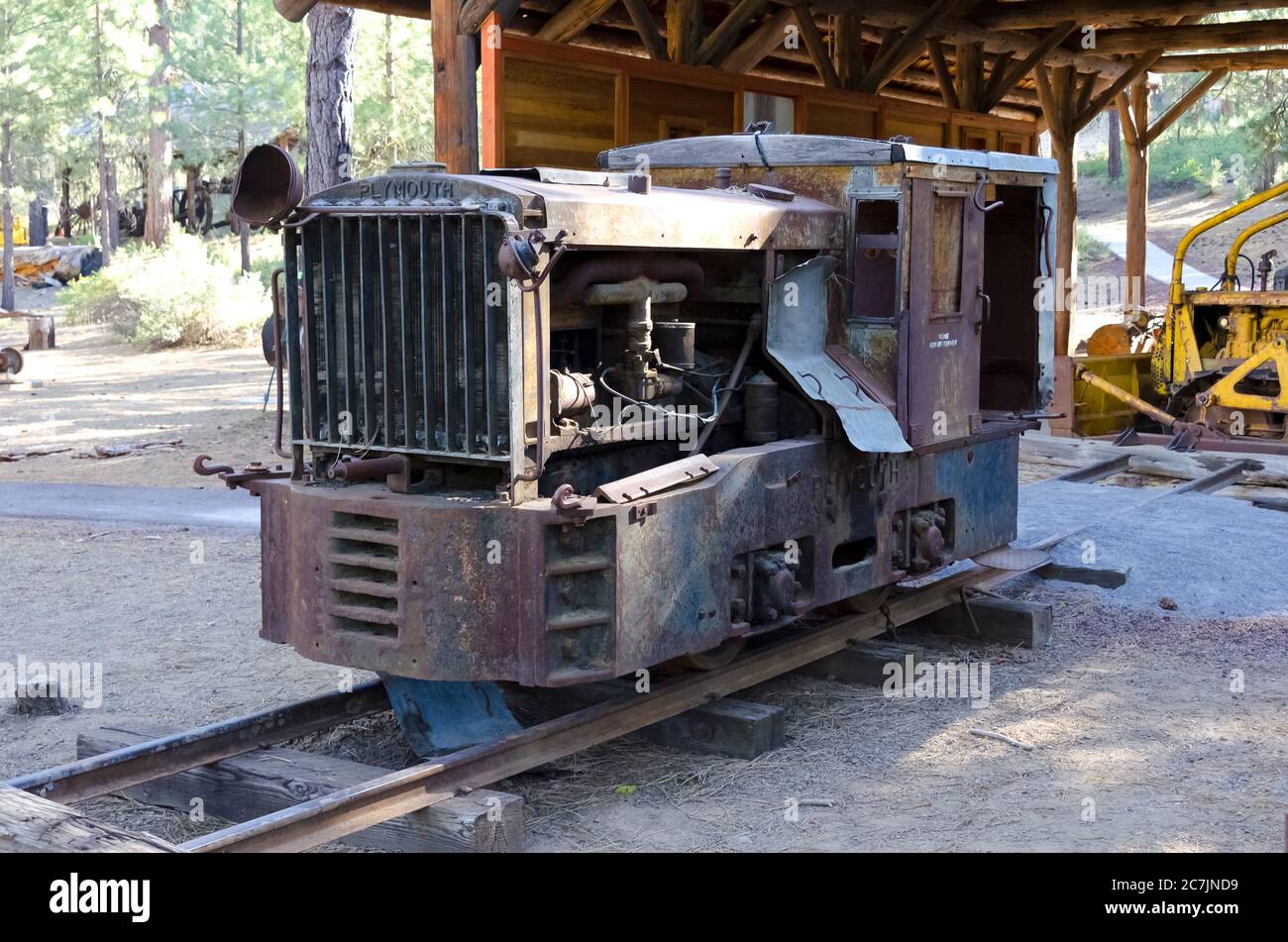 Machines used in Logging, at the Logging Museum in Collier Memorial ...