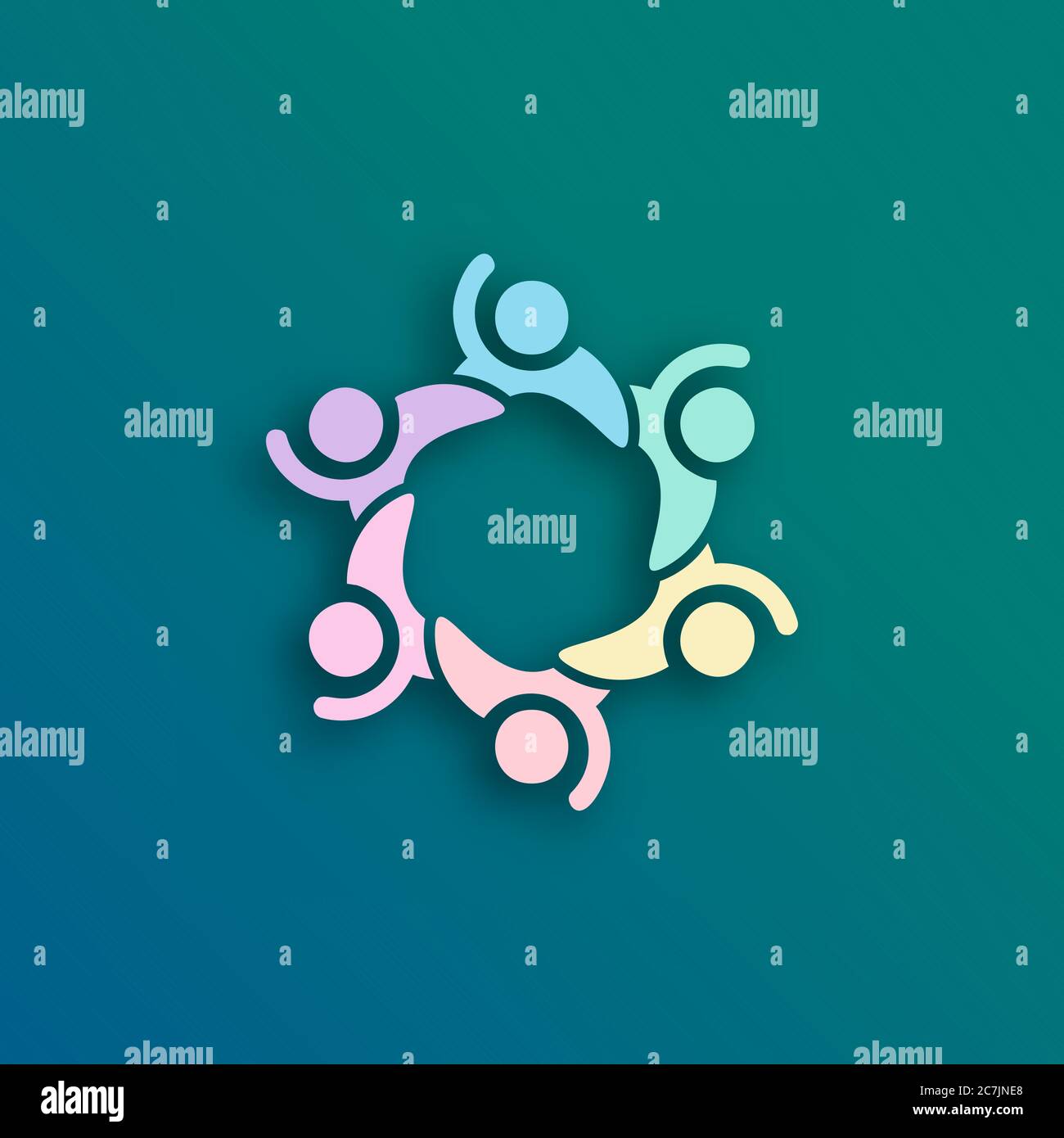 Design logos and symbols of family, team, collaboration, friends ...