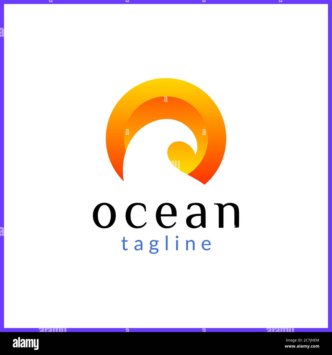 Negative space form logo hi-res stock photography and images - Alamy