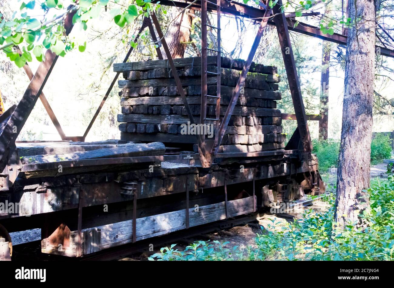 Machines used in Logging, at the Logging Museum in Collier Memorial ...