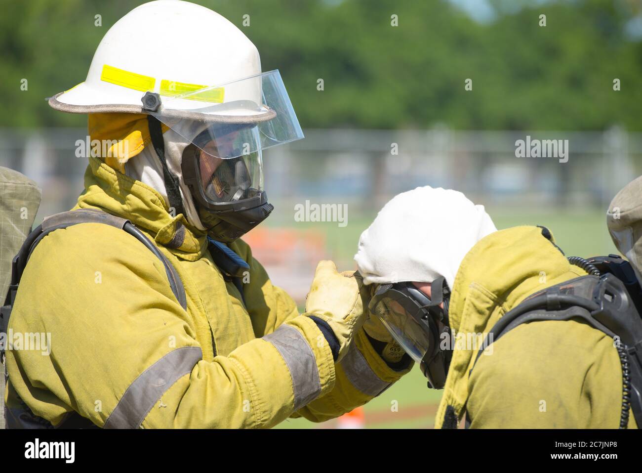 Perth, Australia, 26 November 2017: Firefighters of emergency response ...