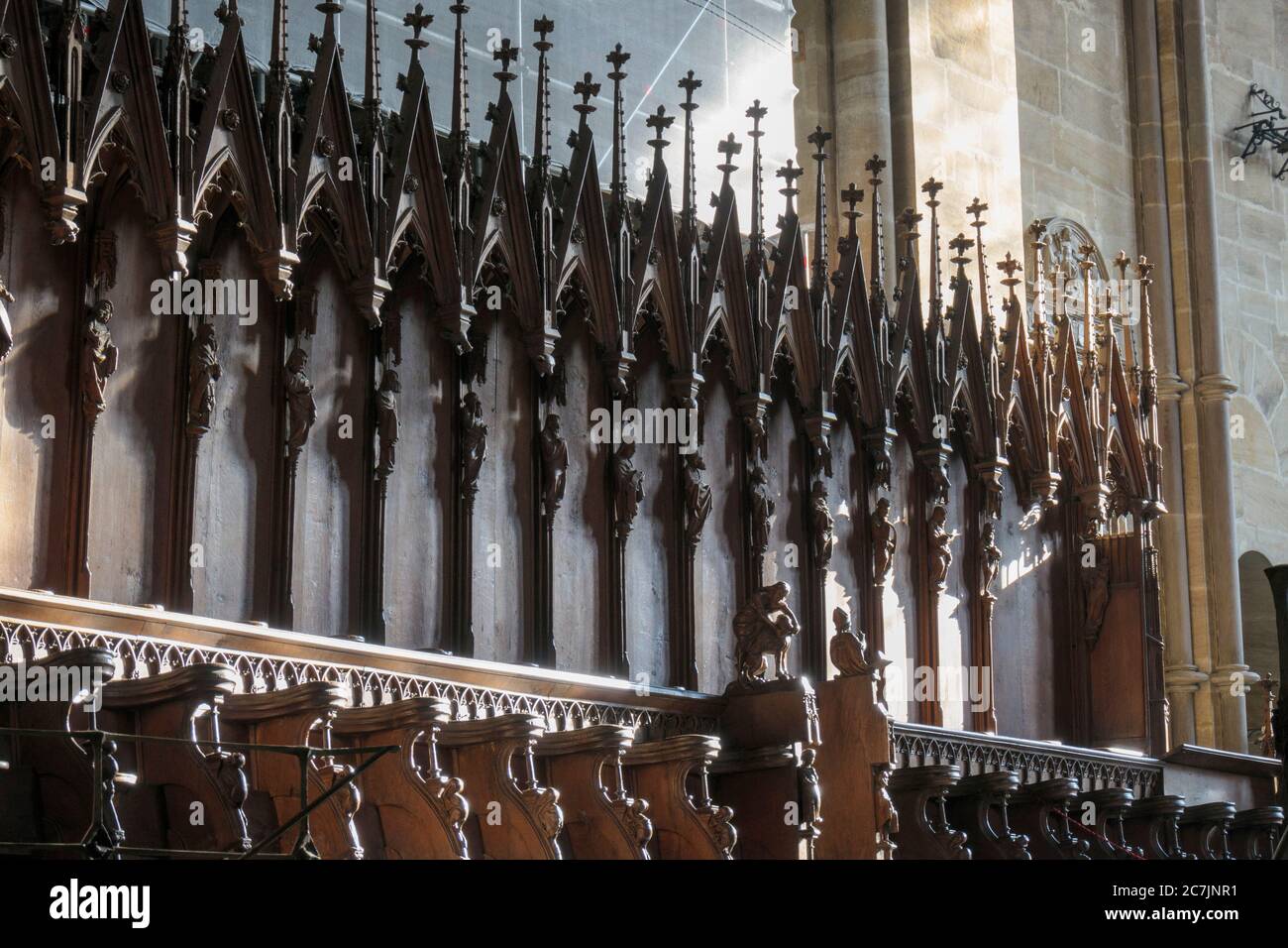 Choir stalls romanesque gothic hi-res stock photography and images - Alamy
