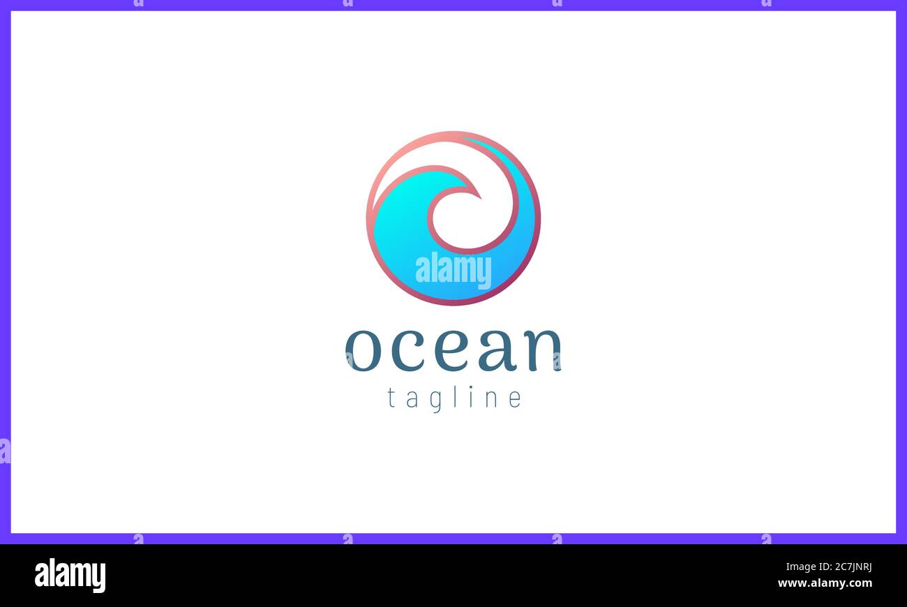 Transparent wave blue pink Stock Vector Images - Alamy