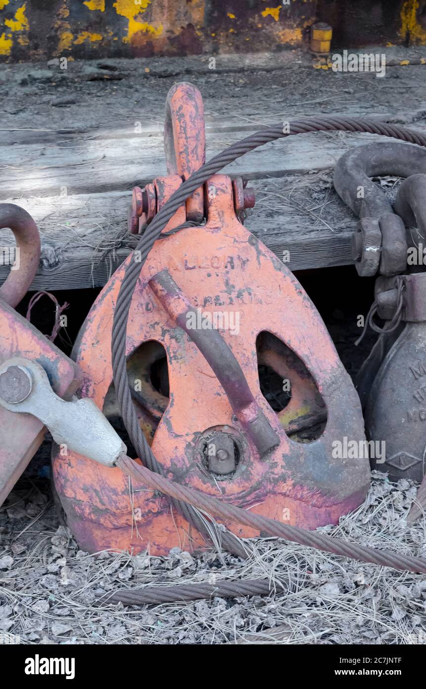 Machines used in Logging, at the Logging Museum in Collier Memorial ...