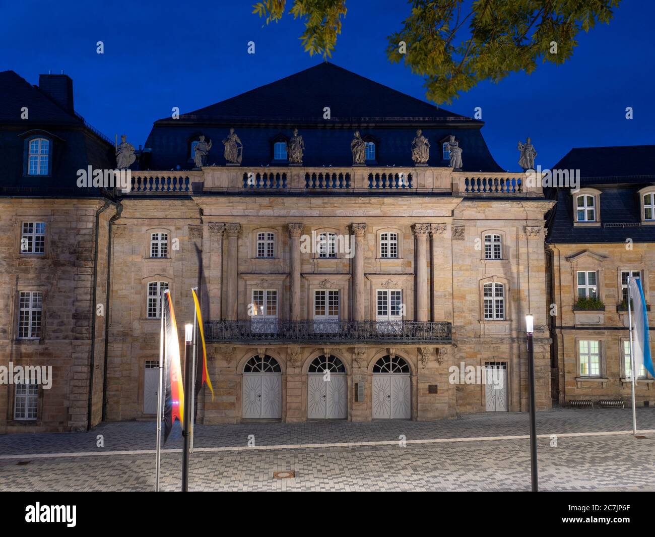 Margravial Opera House Bayreuth, dusk, UNESCO World Heritage, Franconia ...