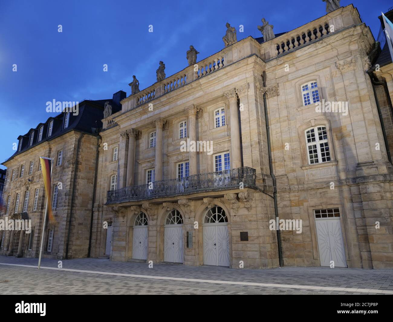 Margravial Opera House Bayreuth, dusk, UNESCO World Heritage, Franconia ...