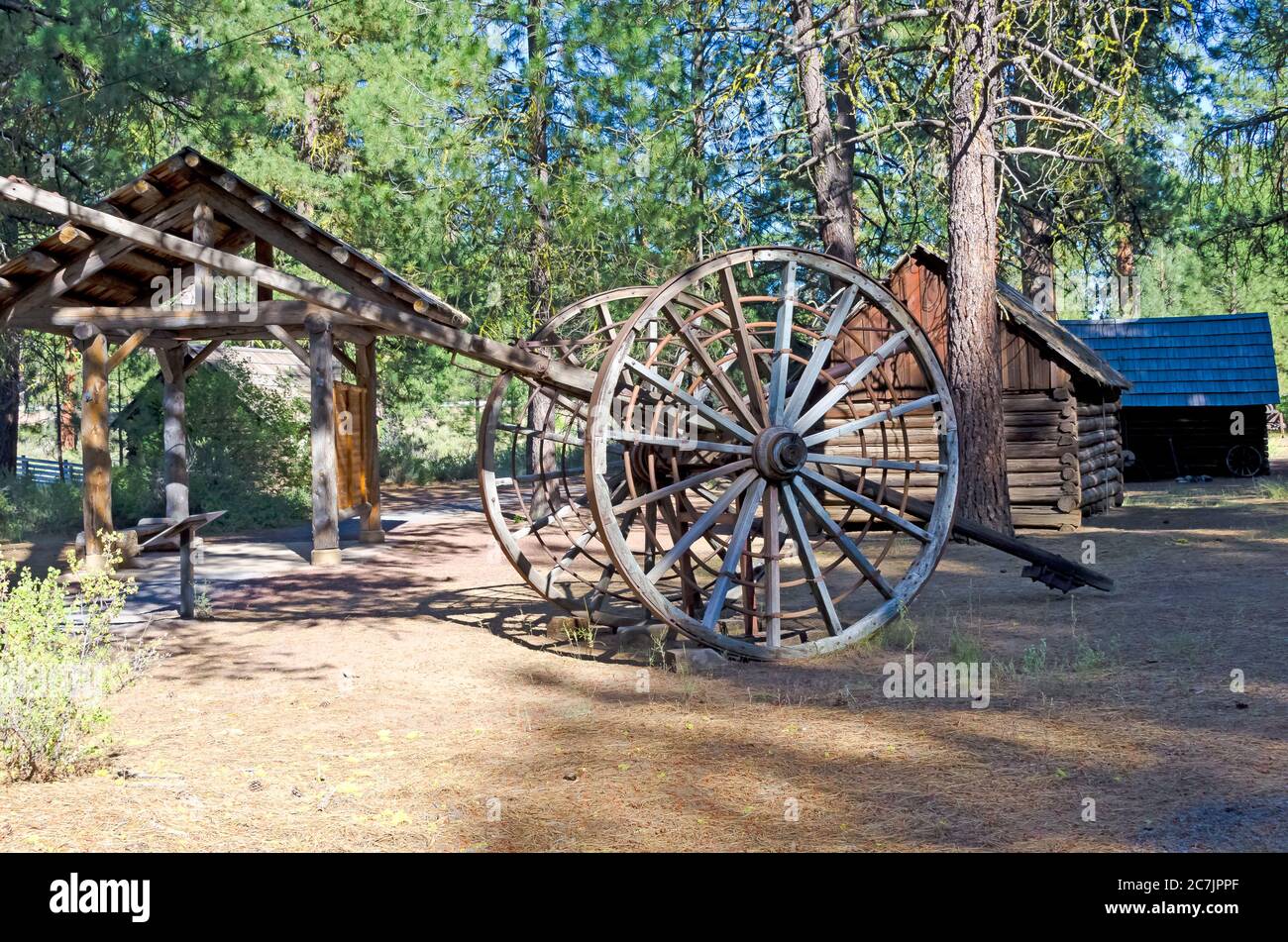 Machines used in Logging, at the Logging Museum in Collier Memorial ...