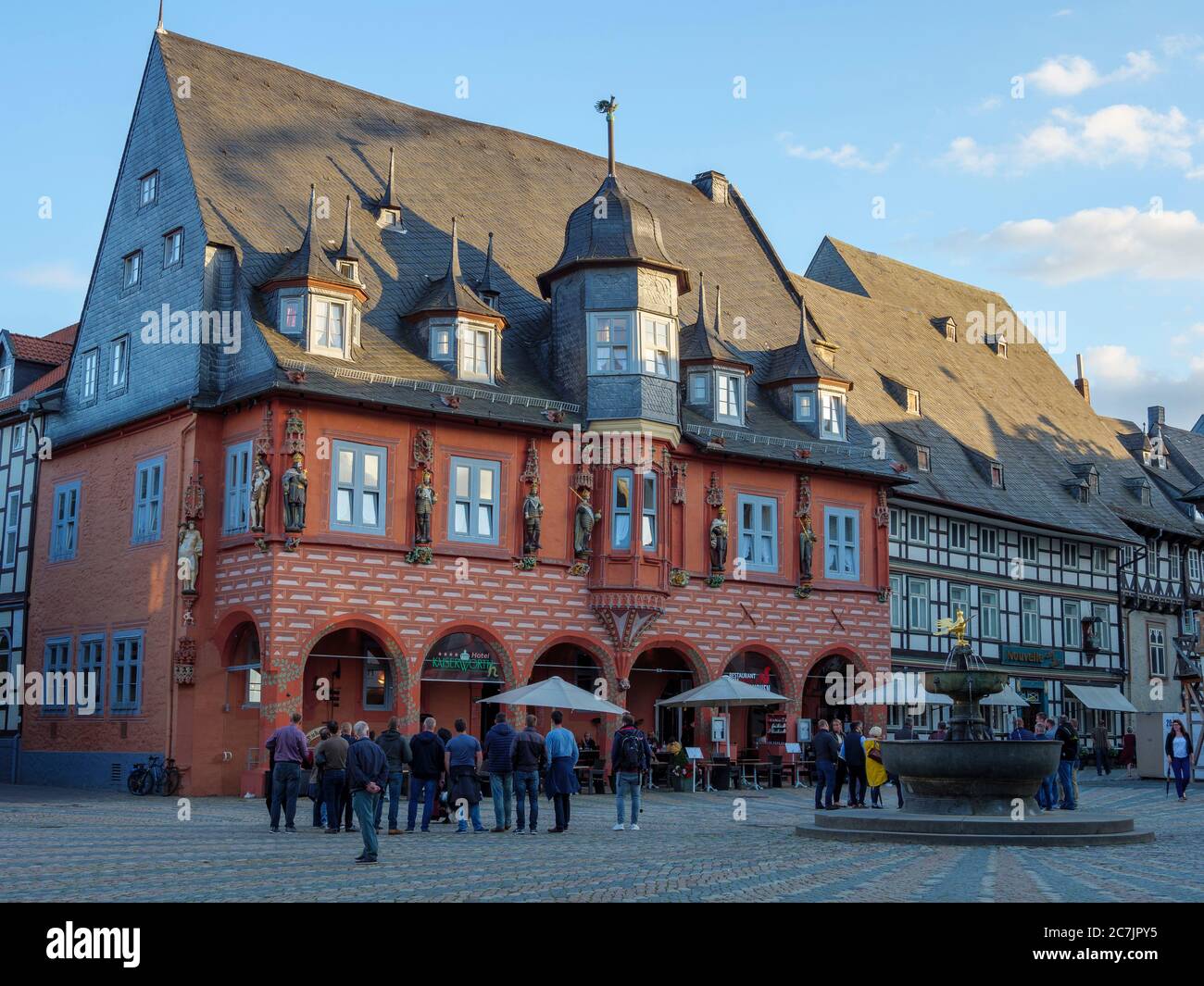 Rathaus, old town of Goslar, UNESCO World Heritage, Lower Saxony ...