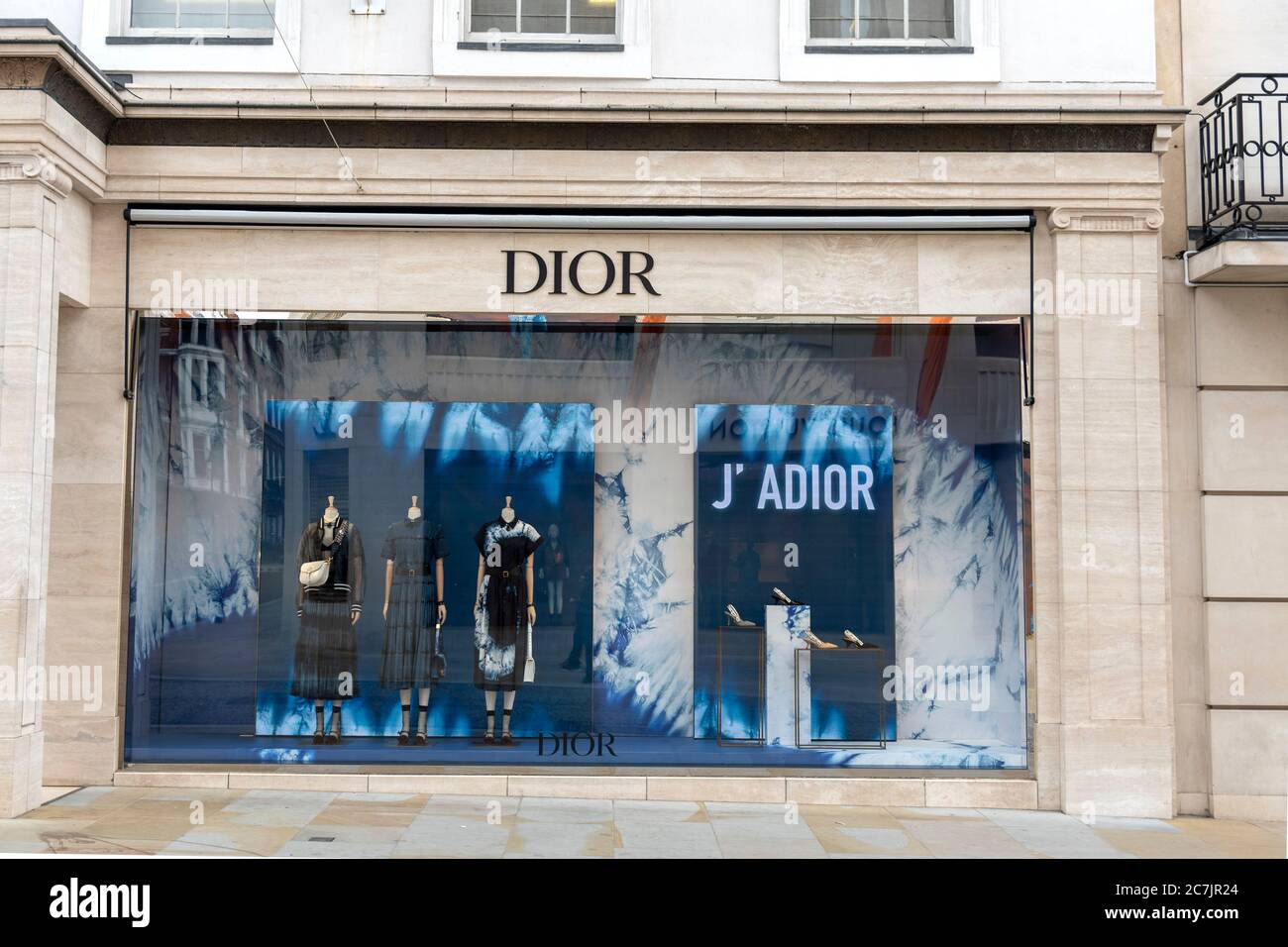 London, UK. 16th July, 2020. Storefront of the Dior store in the ...